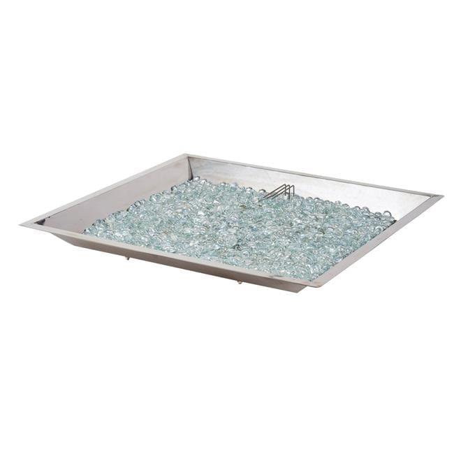 24 x 24 in. Square Crystal Fire Plus Gas Burner - Walmart.com