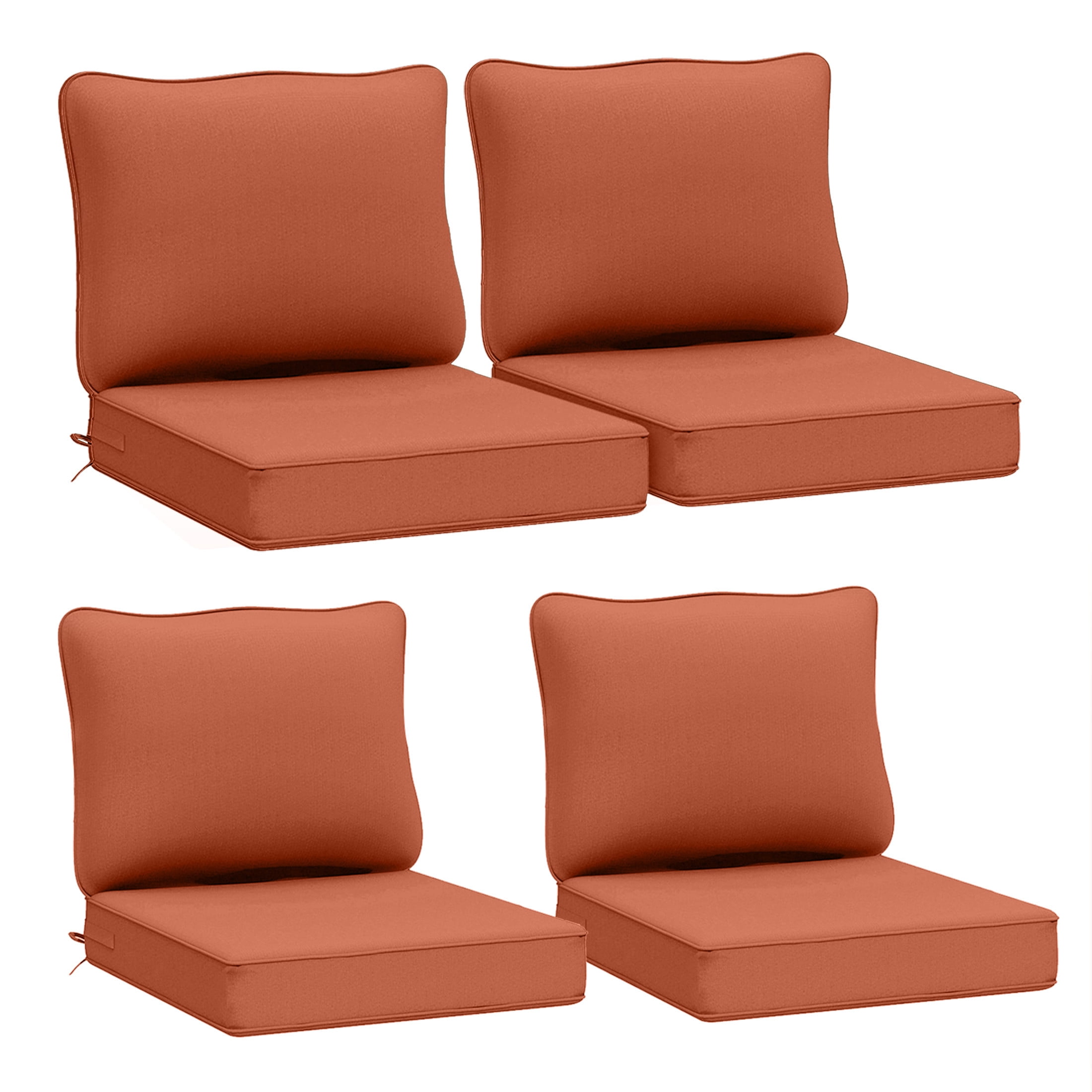 24" x 24" x 5" Outdoor Waterproof Deep Seat Cushion Replacement for ...