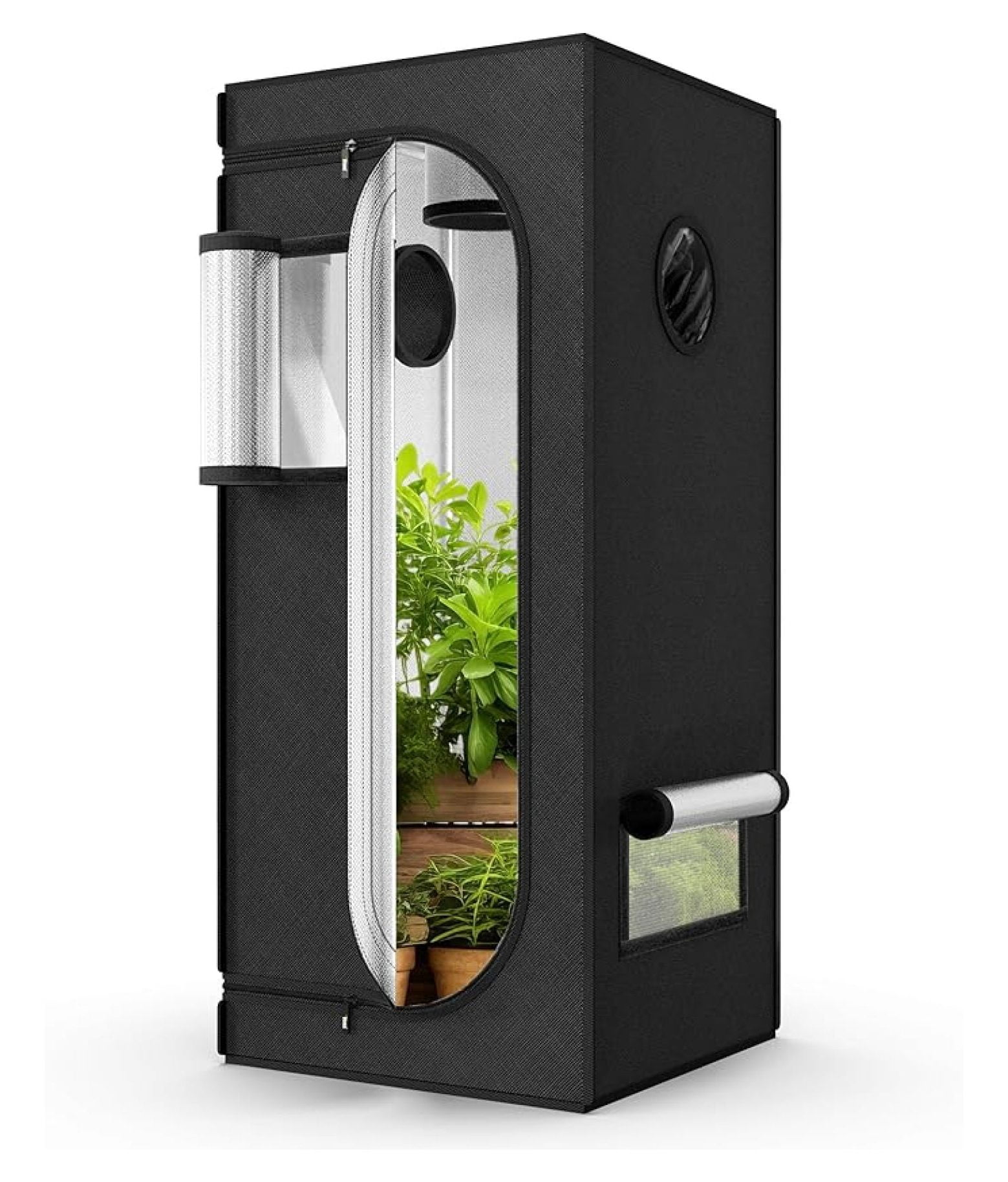 24" x 24" x " Hydroponic Water-Resistant Grow Tent for Plant Seedling ...