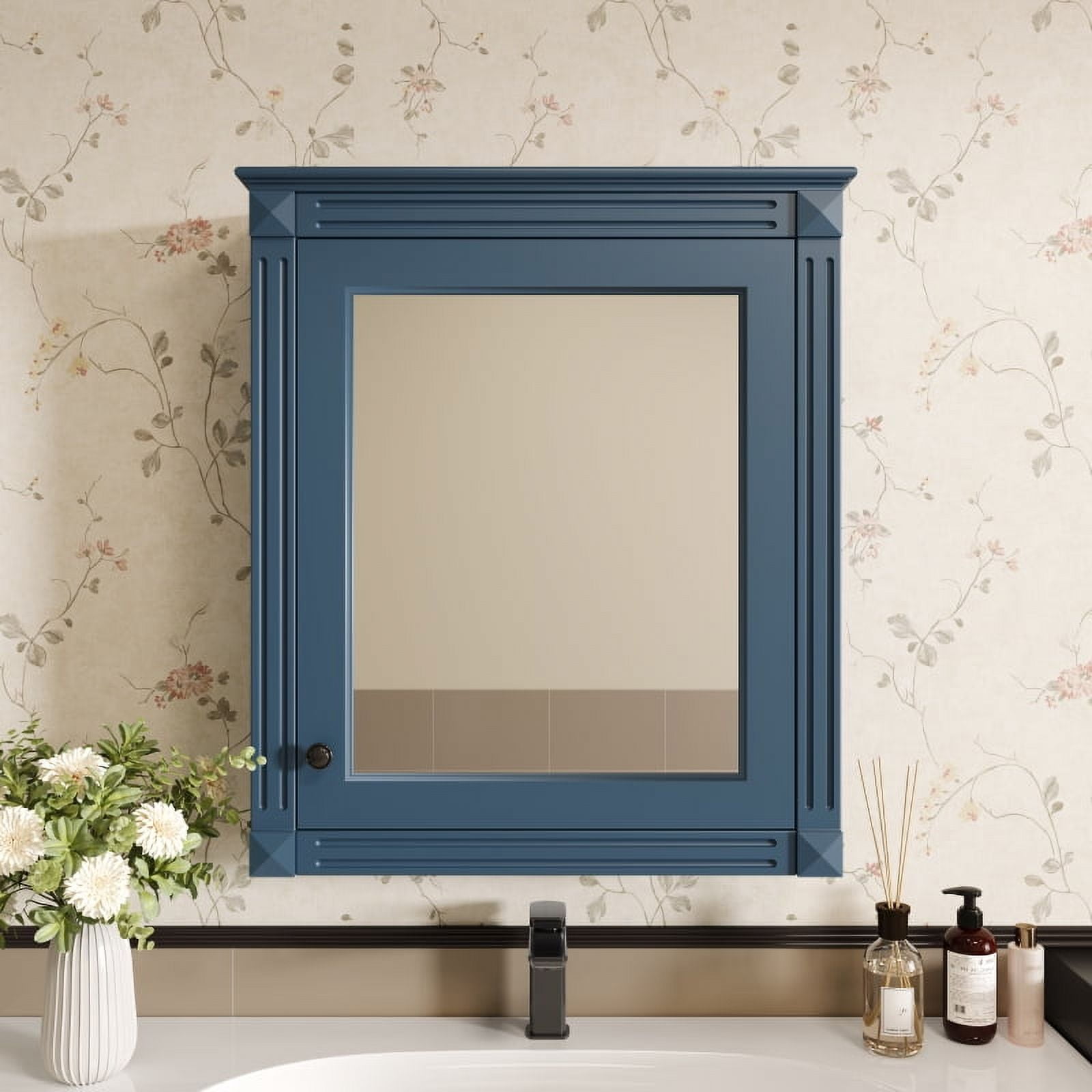 24'' x 27'' Wall Mounted Bathroom Storage Cabinet with Mirror, Medicine ...