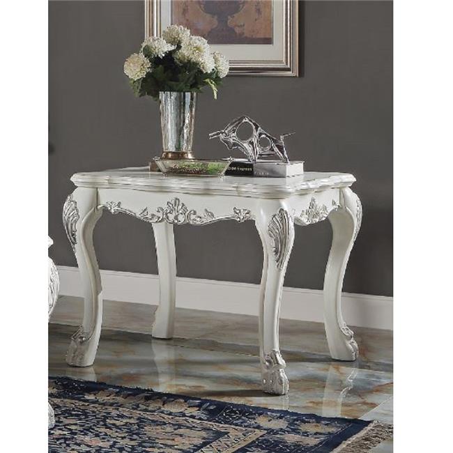 24 x 28 x 28 in. Dresden End Table, Antique White - Walmart.com