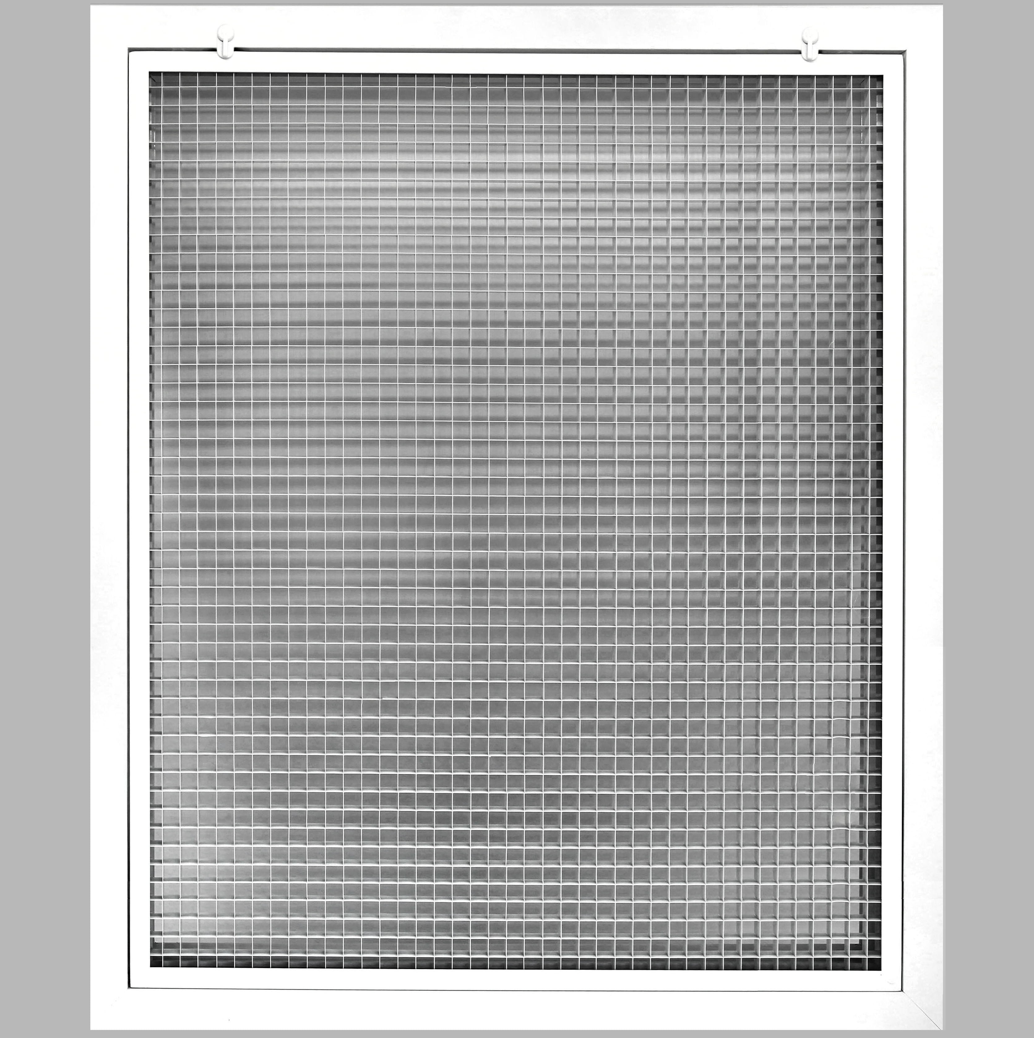 24" x 30" Cube Core Eggcrate Return Air Filter Grille for 1" Filter ...