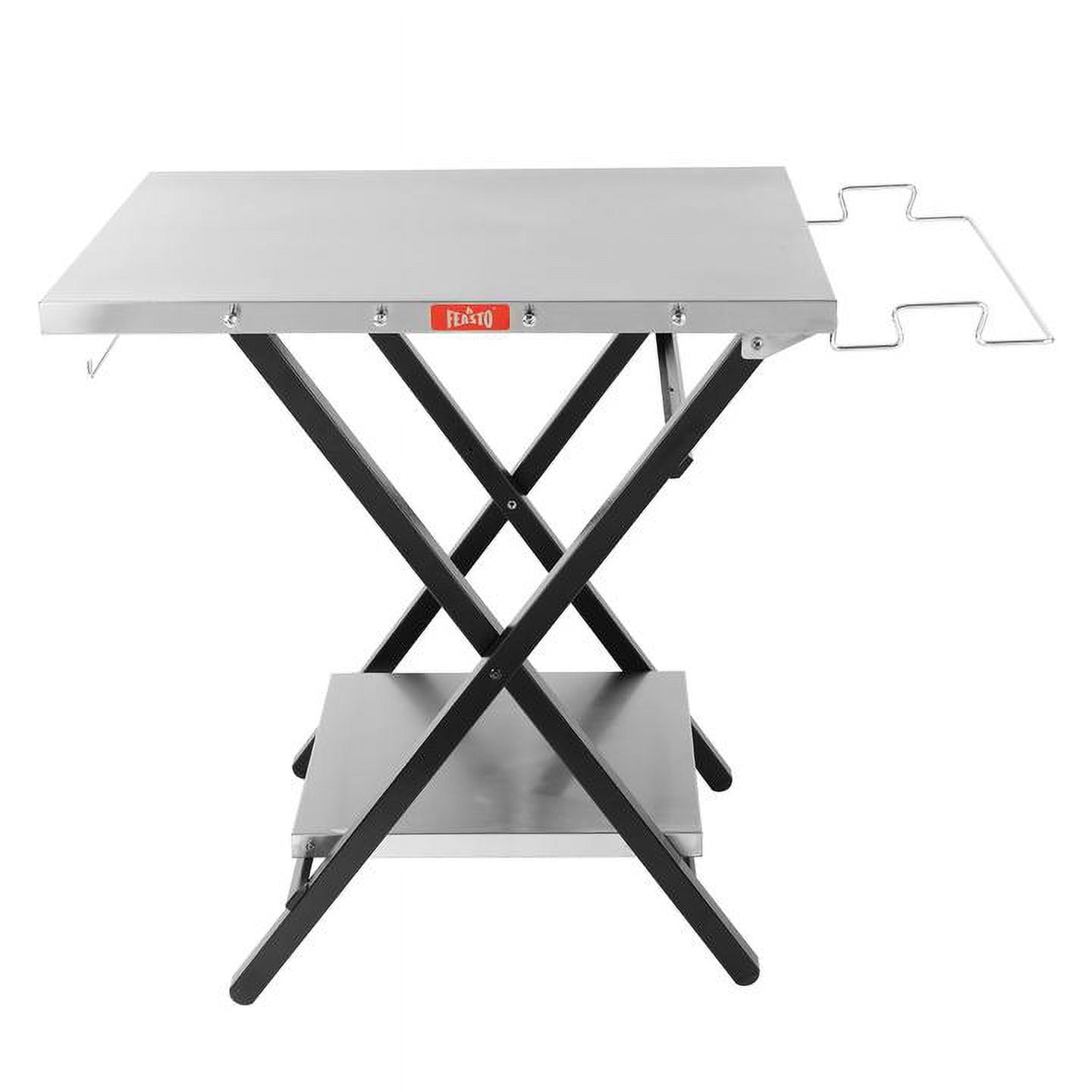 "Feasto 24"" x 30"" Outdoor Cooking Prep Table, Portable Folding ...