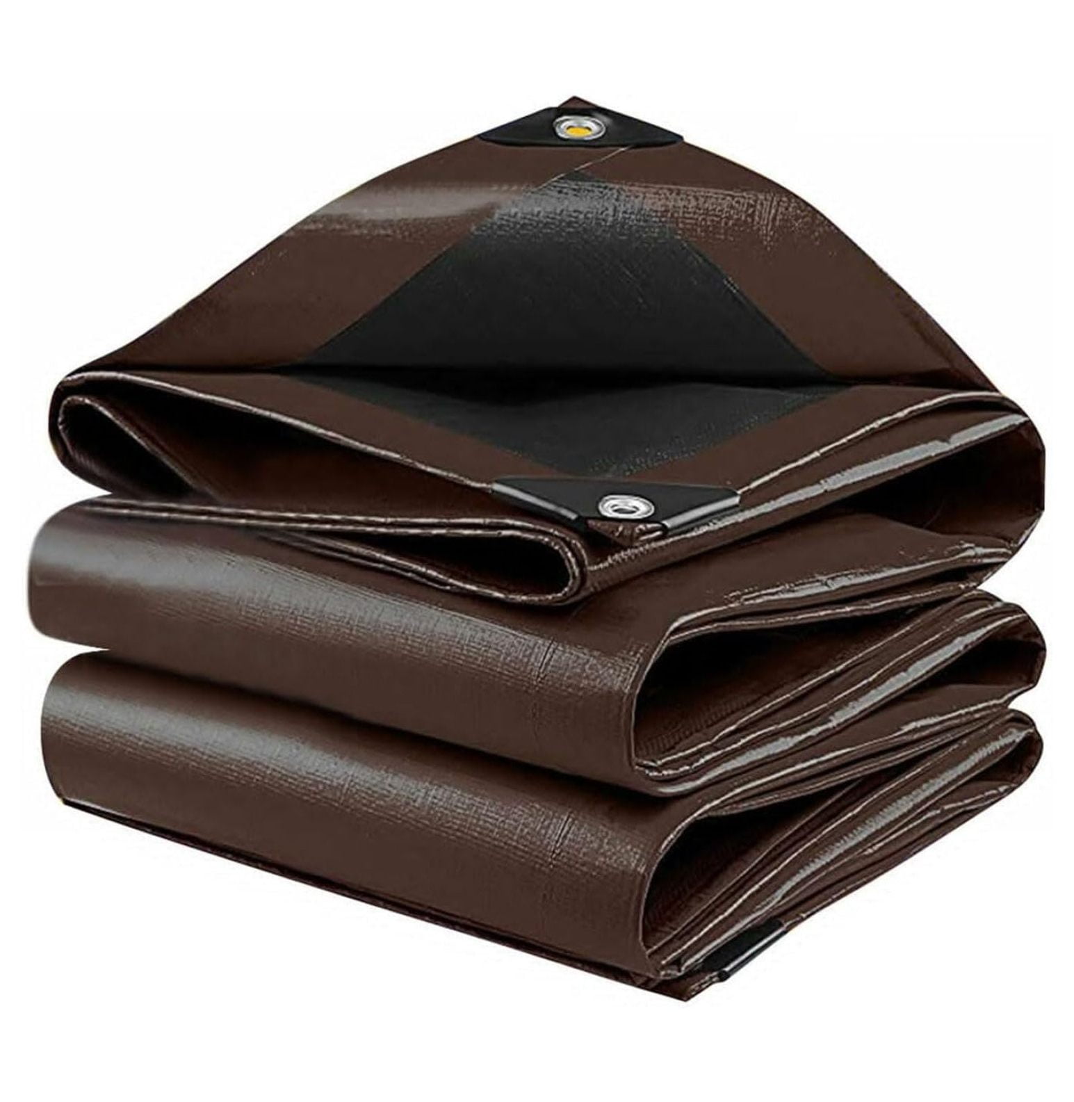 24'x 30' Tarps Heavy Duty Thick Waterproof, Canopy Brown+Black Tent ...