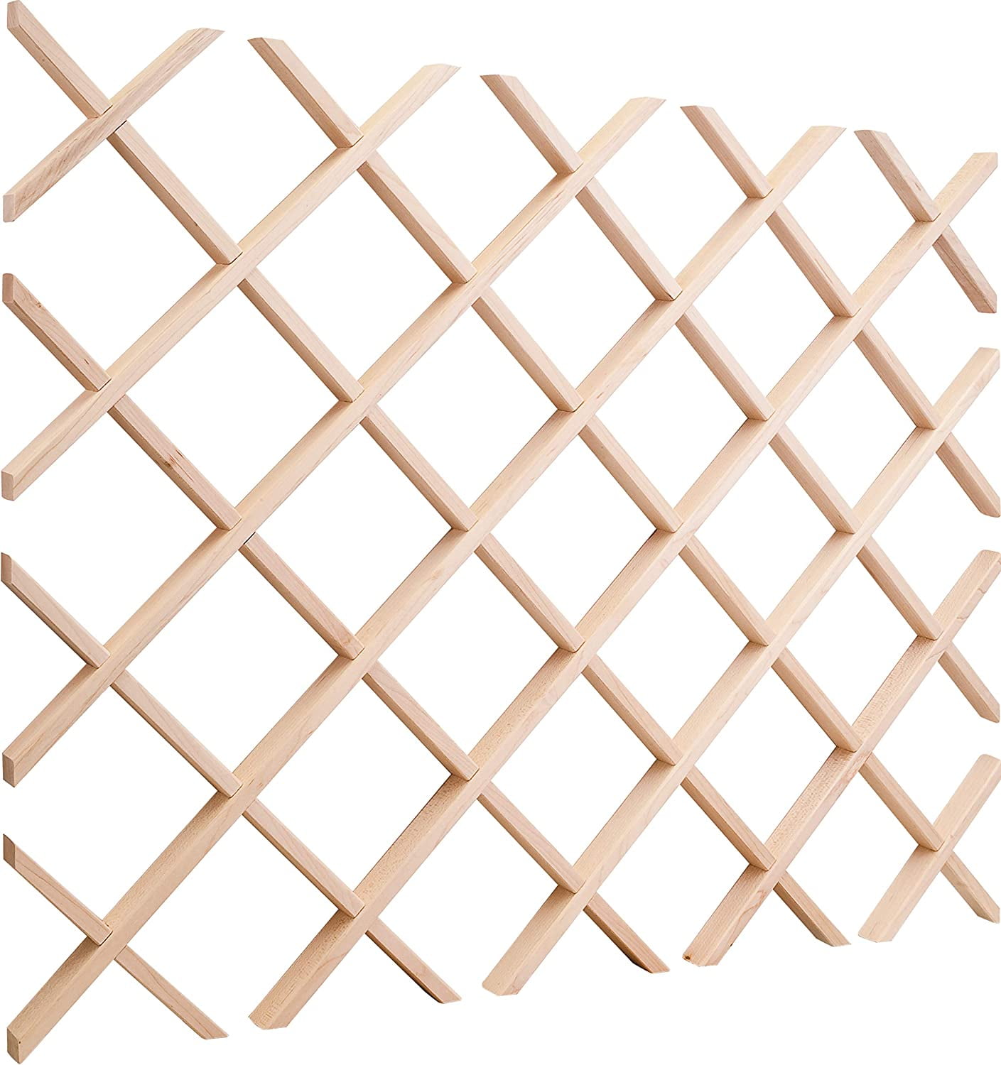 24" x 30" Wine Lattice Rack, Hard Maple - Walmart.com