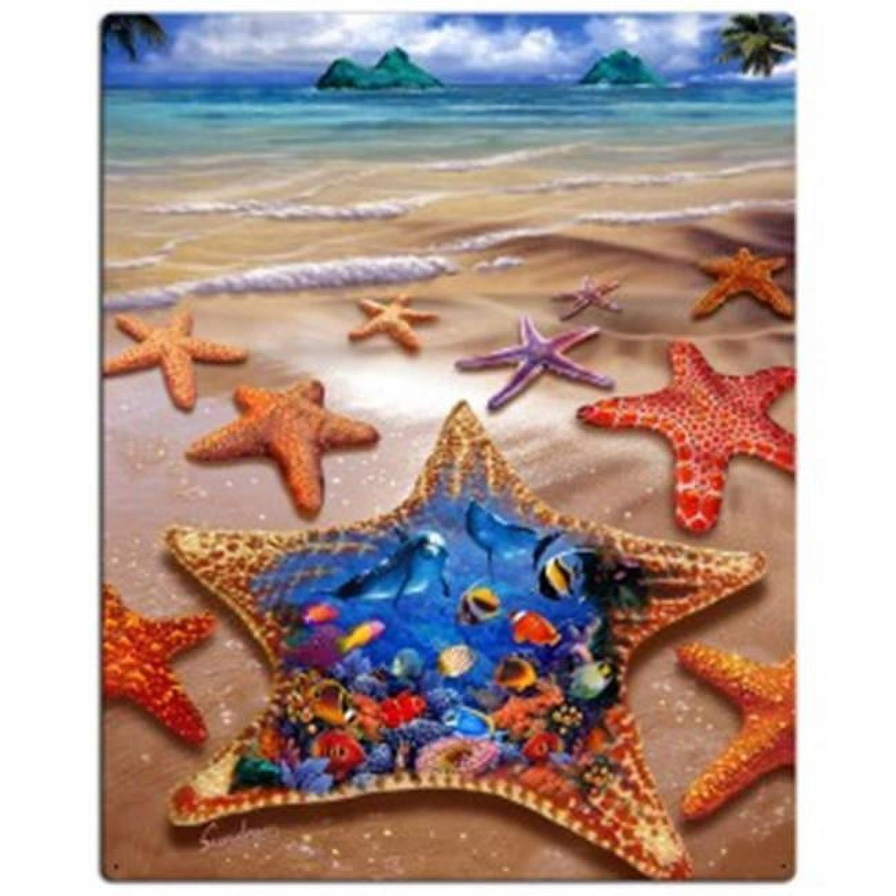 24 x 30 in. Starfish Shore Metal Sign - Walmart.com