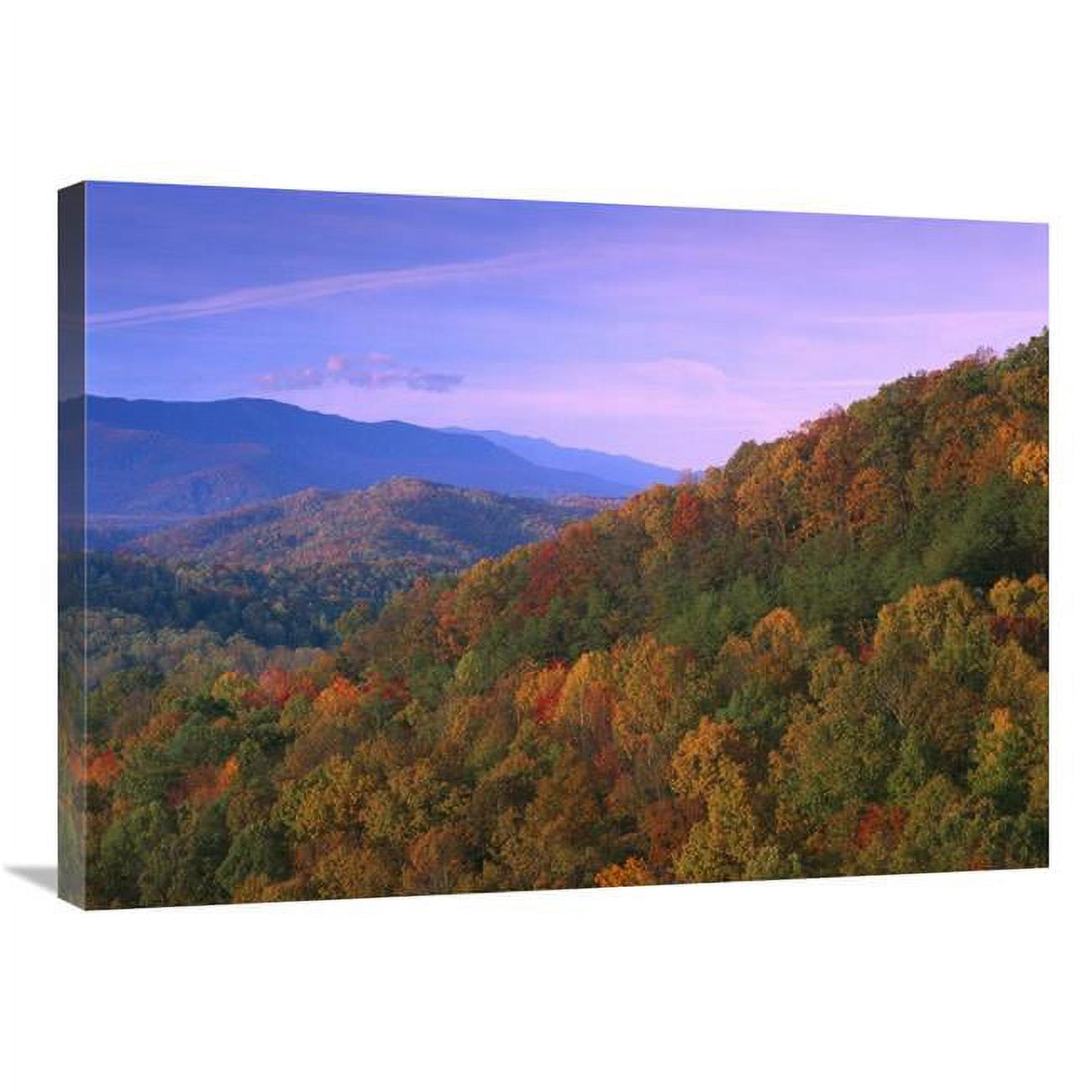 24 x 32 in. Appalachian Mountains Ablaze with Fall Color, Great Smoky ...