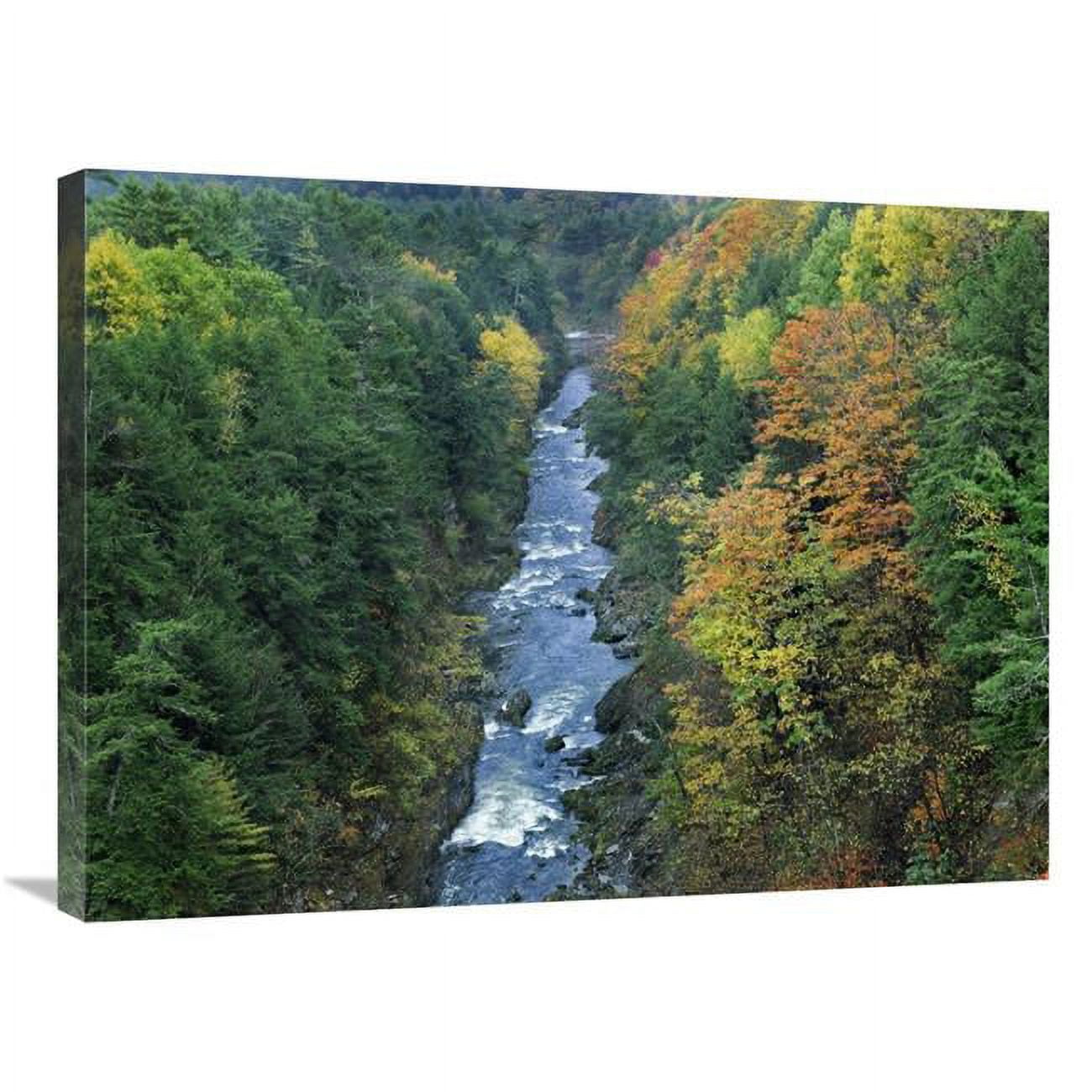 24 x 32 in. Ottauquechee River & Quechee Gorge, Vermont Art Print - Tim ...