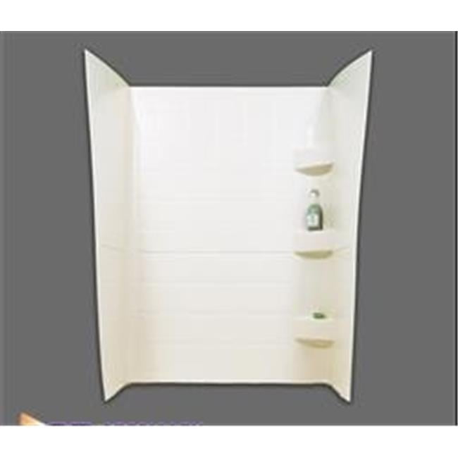 24 x 32 x 66 in. Shower Wall Surround - Parchment - Walmart.com