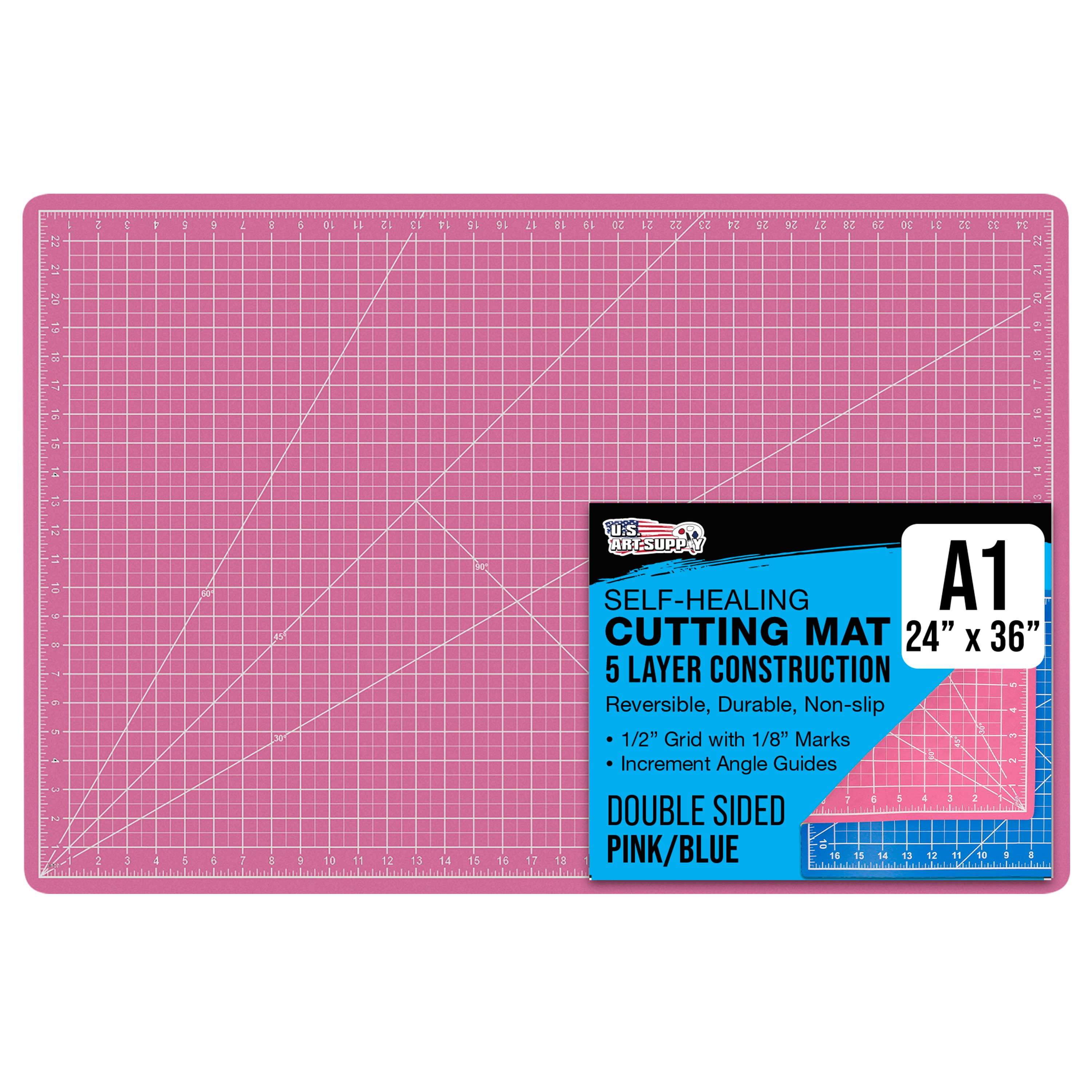 U.S. Art Supply 24" x 36" Self-Healing Cutting Mat 5-Ply - Double-Sided ...