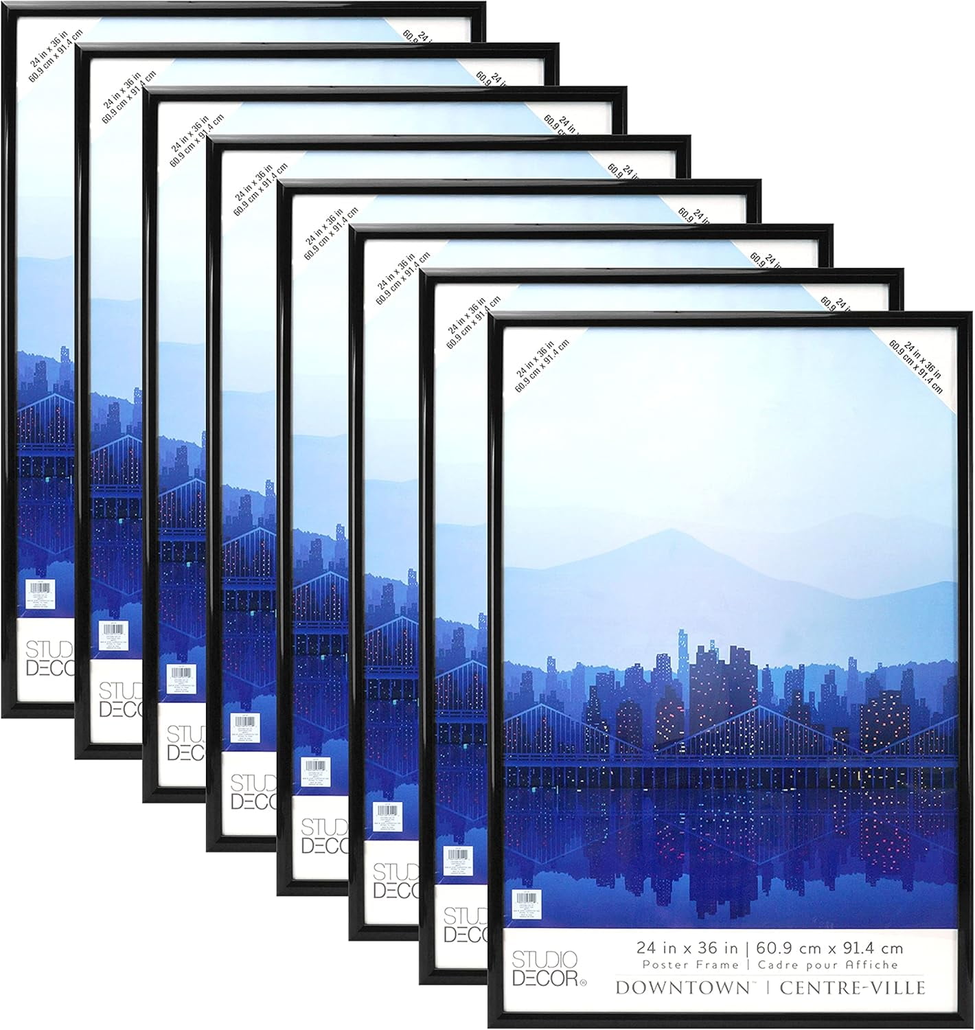 24” x 36” Plastic Poster Frame by Studio Décor - Includes Pre-attached Hanging Hardware ...