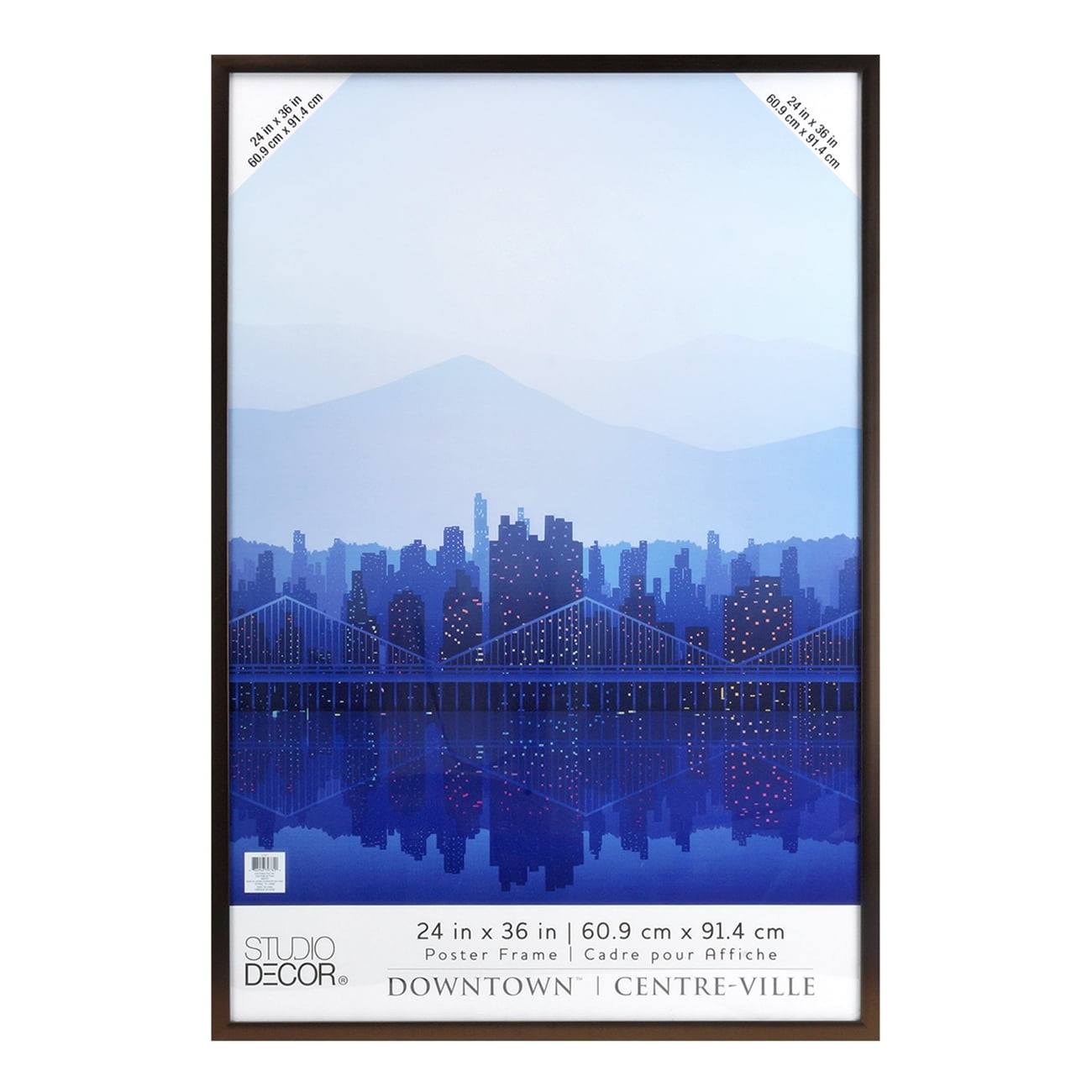 24” x 36” Plastic Poster Frame by Studio Décor - Includes Pre-attached ...