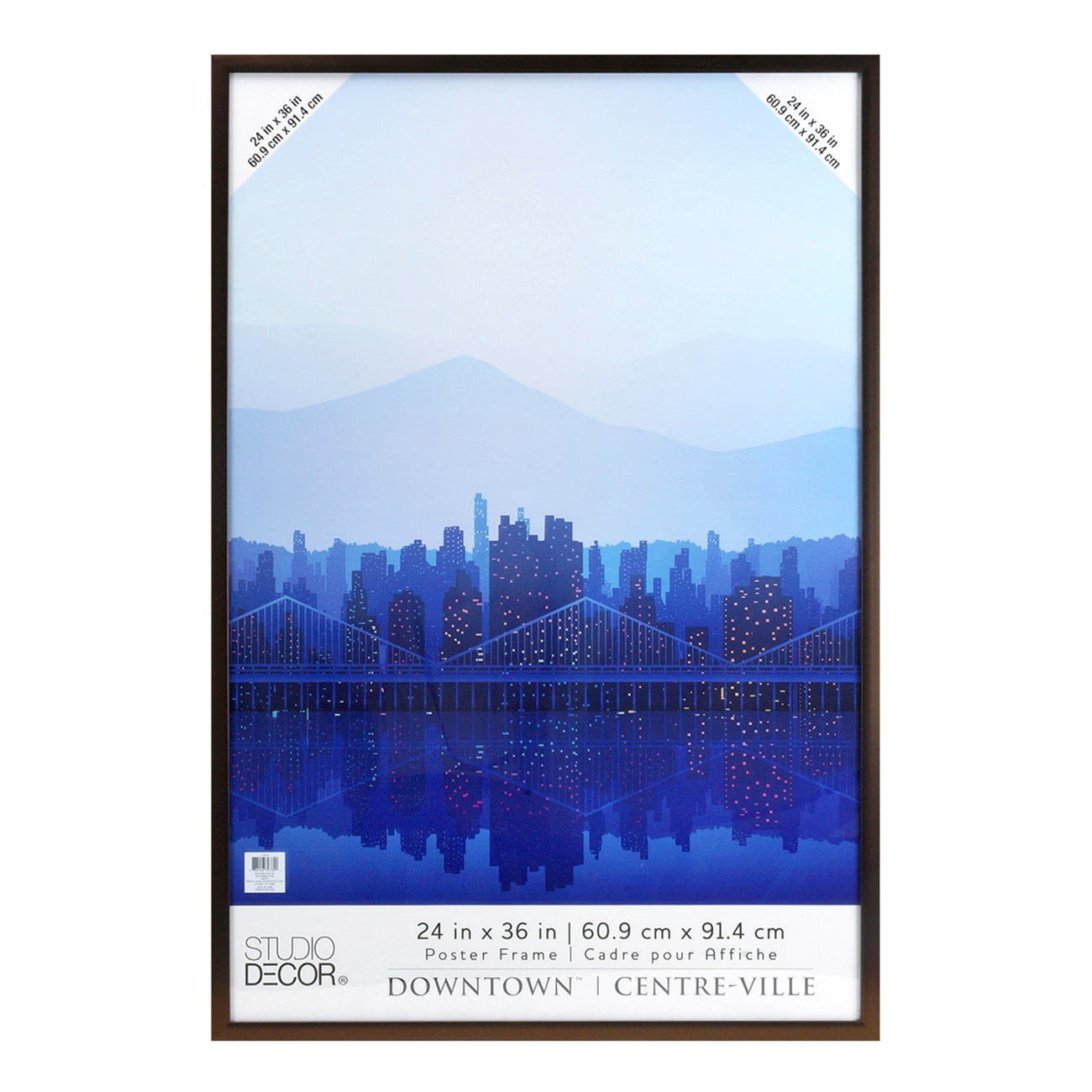 24” x 36” Plastic Poster Frame by Studio Décor - Includes Pre-attached ...
