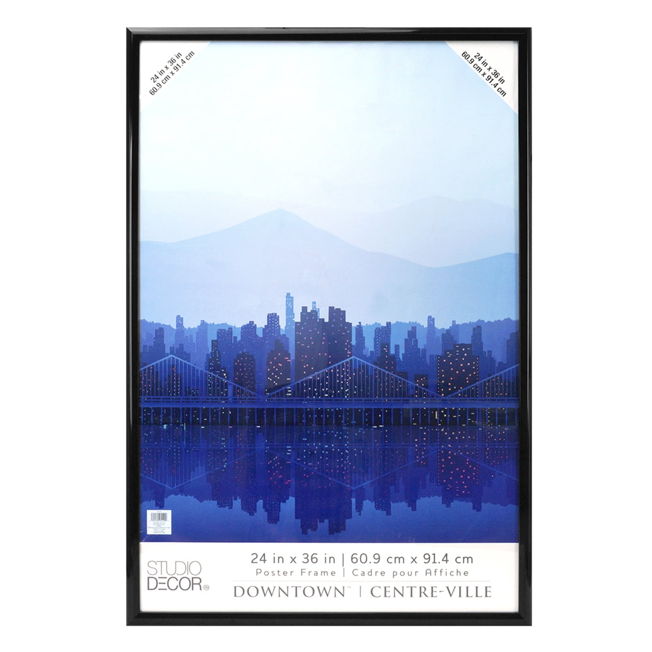 24" x 36" Poster Frame by Studio Decor - Includes Pre-attached Hanging ...