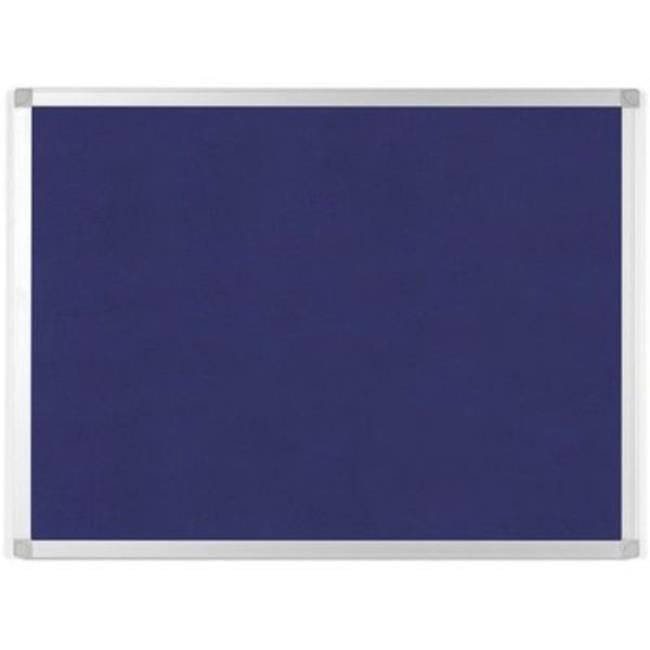 24 x 36 in. Aluminum Frame MasterVision Ayda Felt Bulletin Board, Blue ...