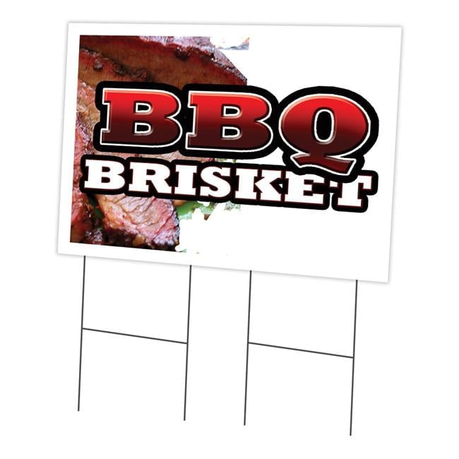 24 x 36 in. BBQ Brisket Yard Sign & Stake - Walmart.com
