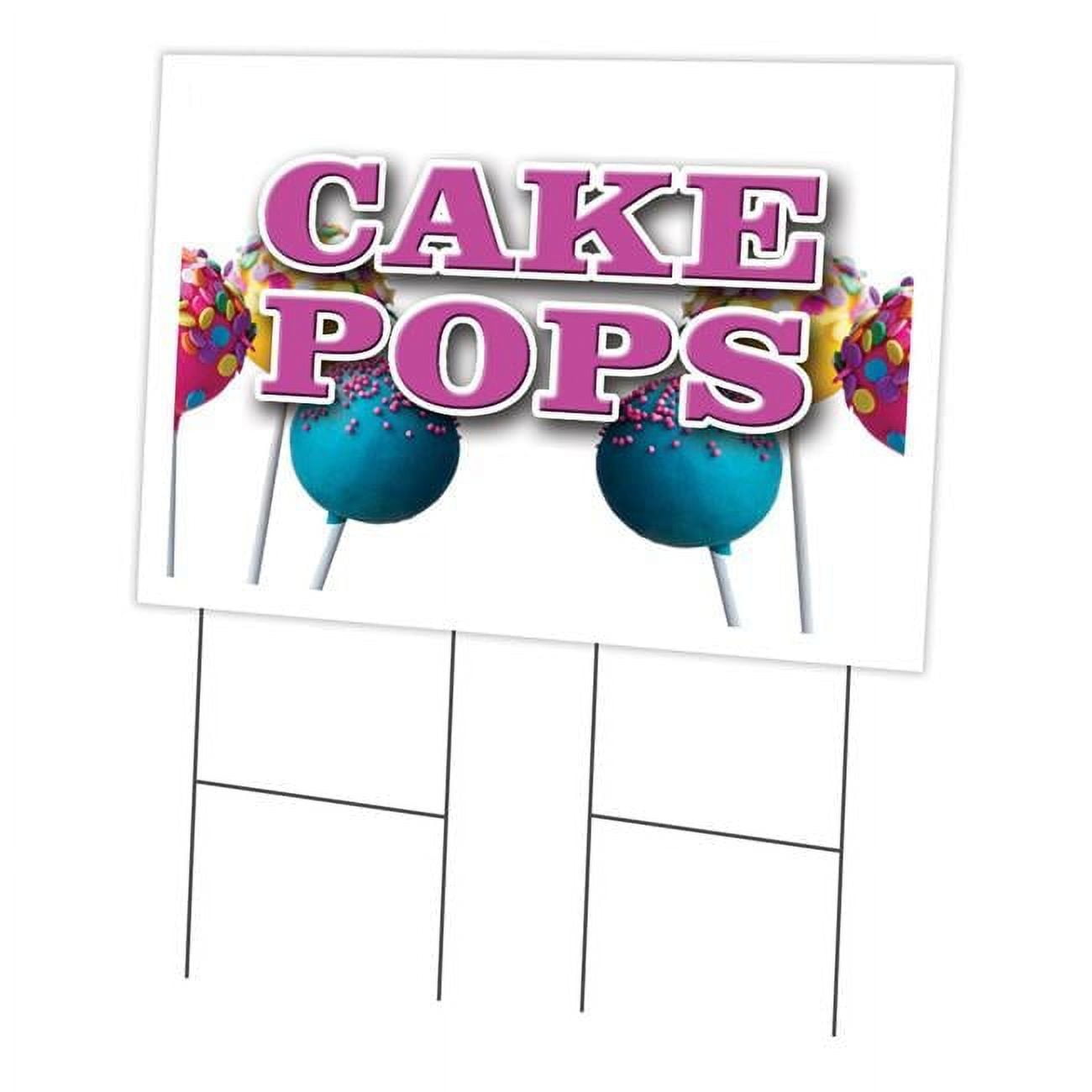 24 x 36 in. Cake Pops Yard Sign & Stake - Walmart.com