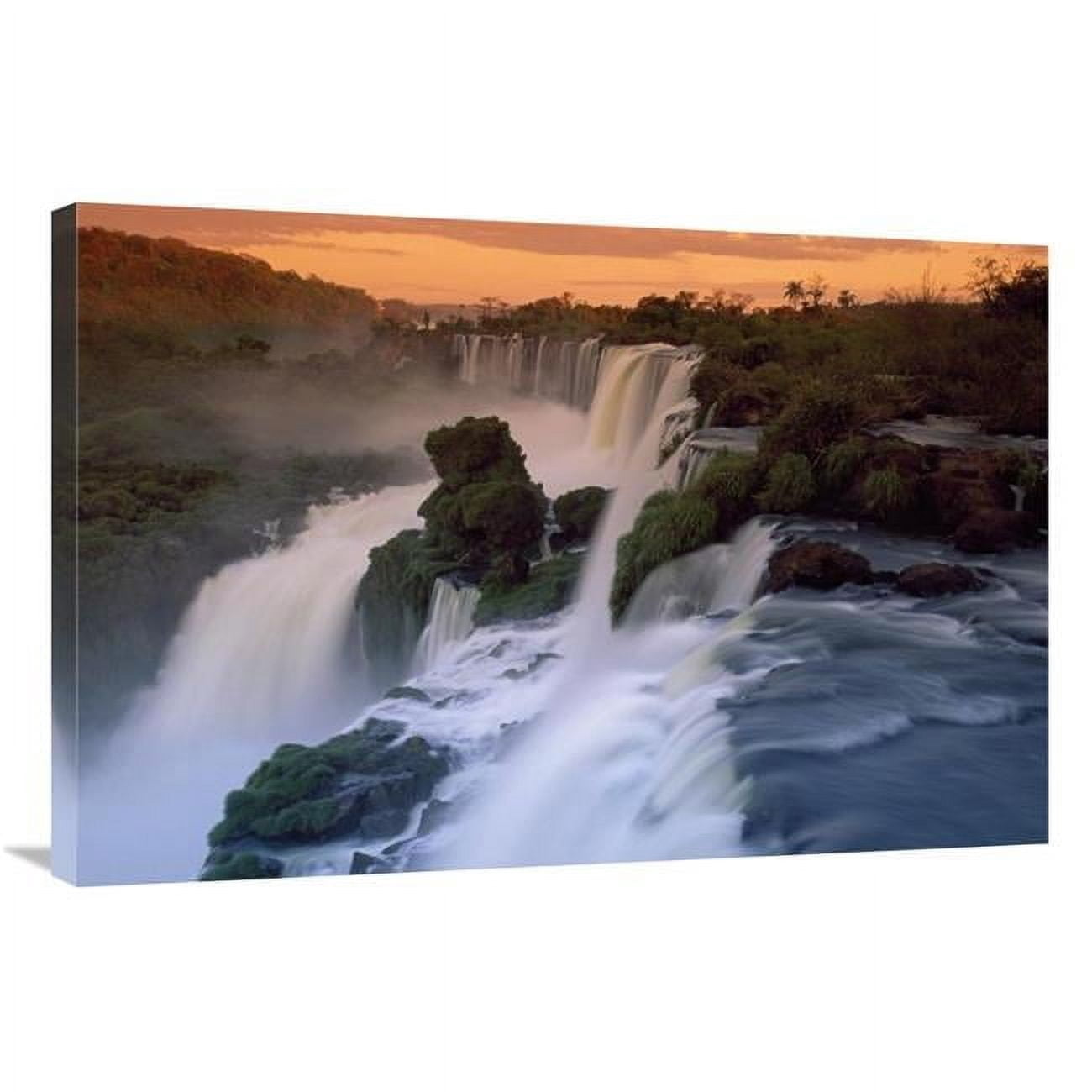 24 x 36 in. Cascades of the Iguacu Falls, the Worlds Largest Waterfalls ...