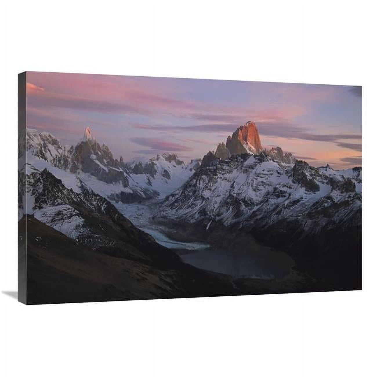 24 x 36 in. Cerro Torre & Fitzroy At Dawn, Los Glaciares NP, Patagonia ...