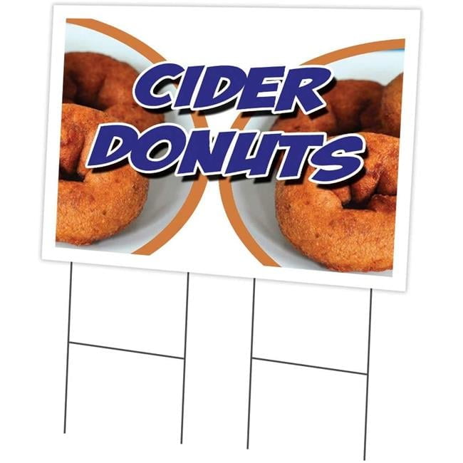 24 x 36 in. Cider Donuts Yard Sign & Stake - Walmart.com