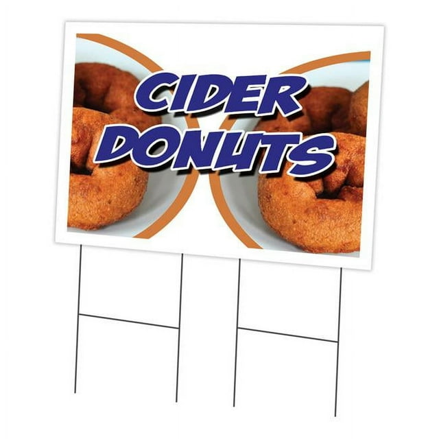 24 x 36 in. Cider Donuts Yard Sign & Stake - Walmart.com