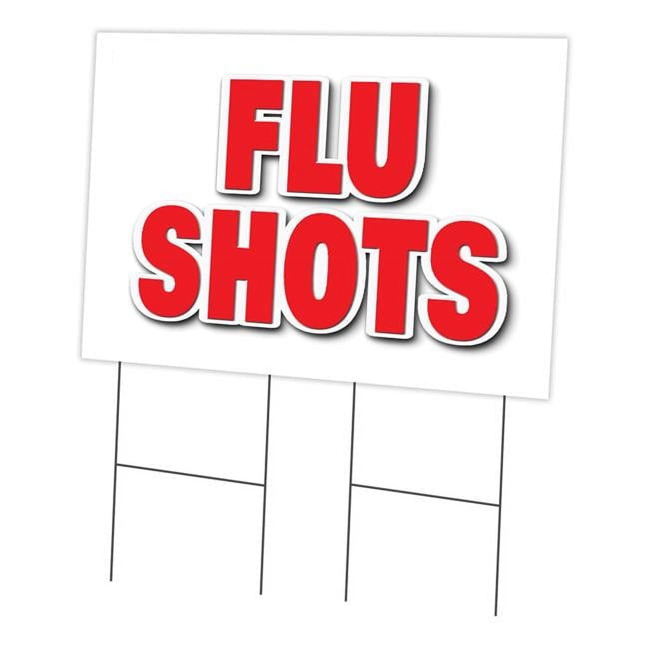 24 x 36 in. Flu Shots Yard Sign & Stake - Walmart.com