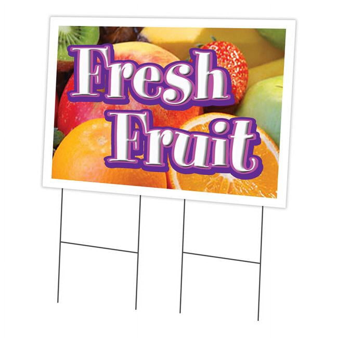 24 x 36 in. Fresh Fruit Yard Sign & Stake - Walmart.com