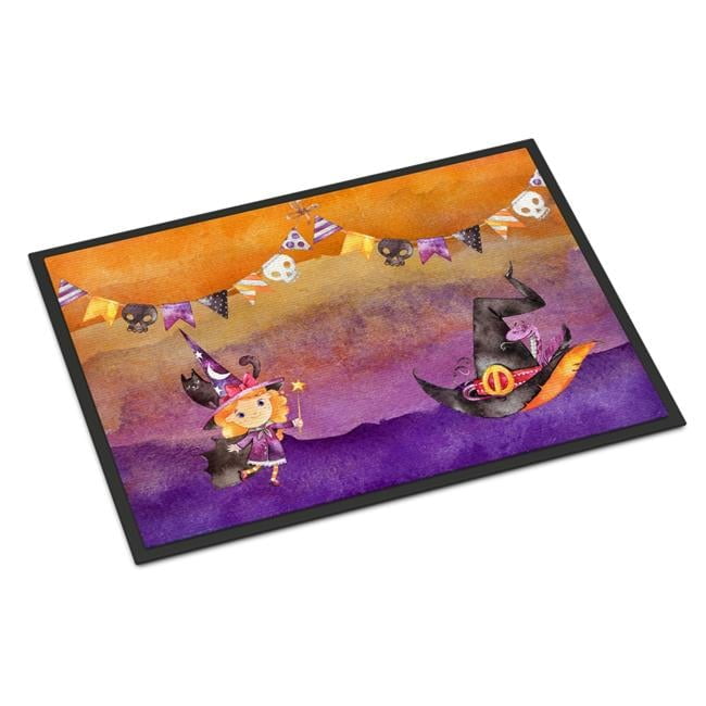 24 x 36 in. Halloween Little Witch Party Indoor or Outdoor Mat ...