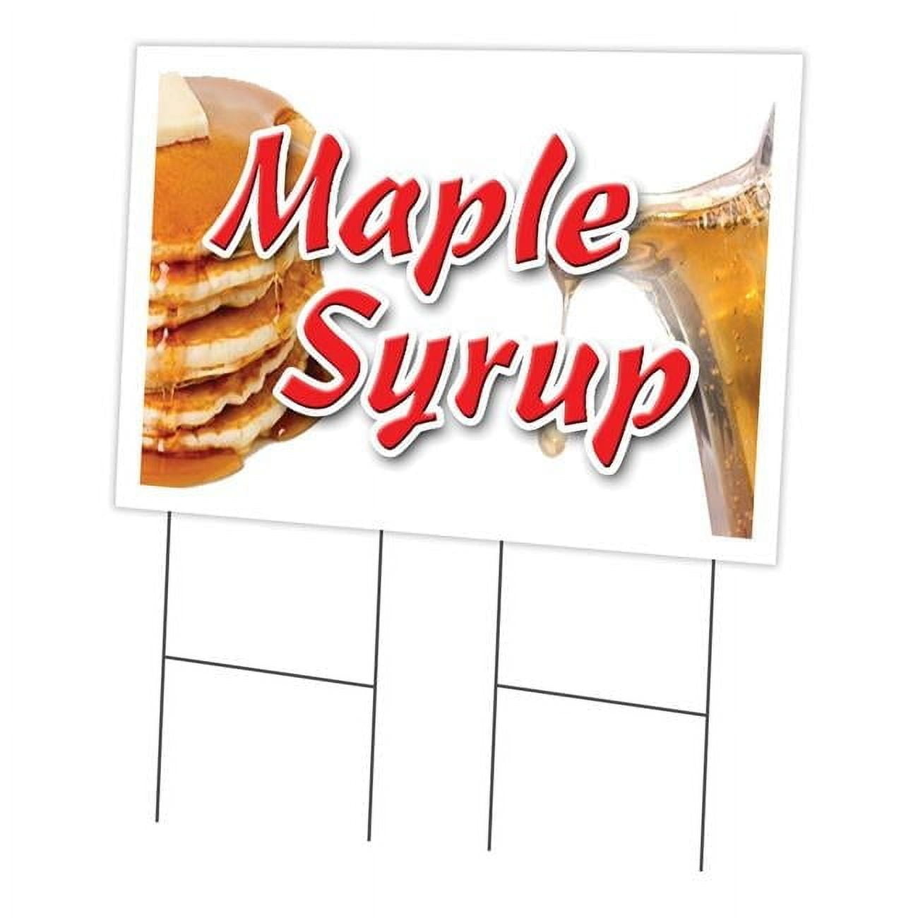 24 x 36 in. Maple Syrup Yard Sign & Stake - Walmart.com