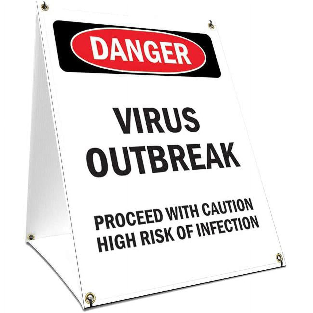 24 x 36 in. OSHA Notice Sign - Virus Outbreak - Walmart.com
