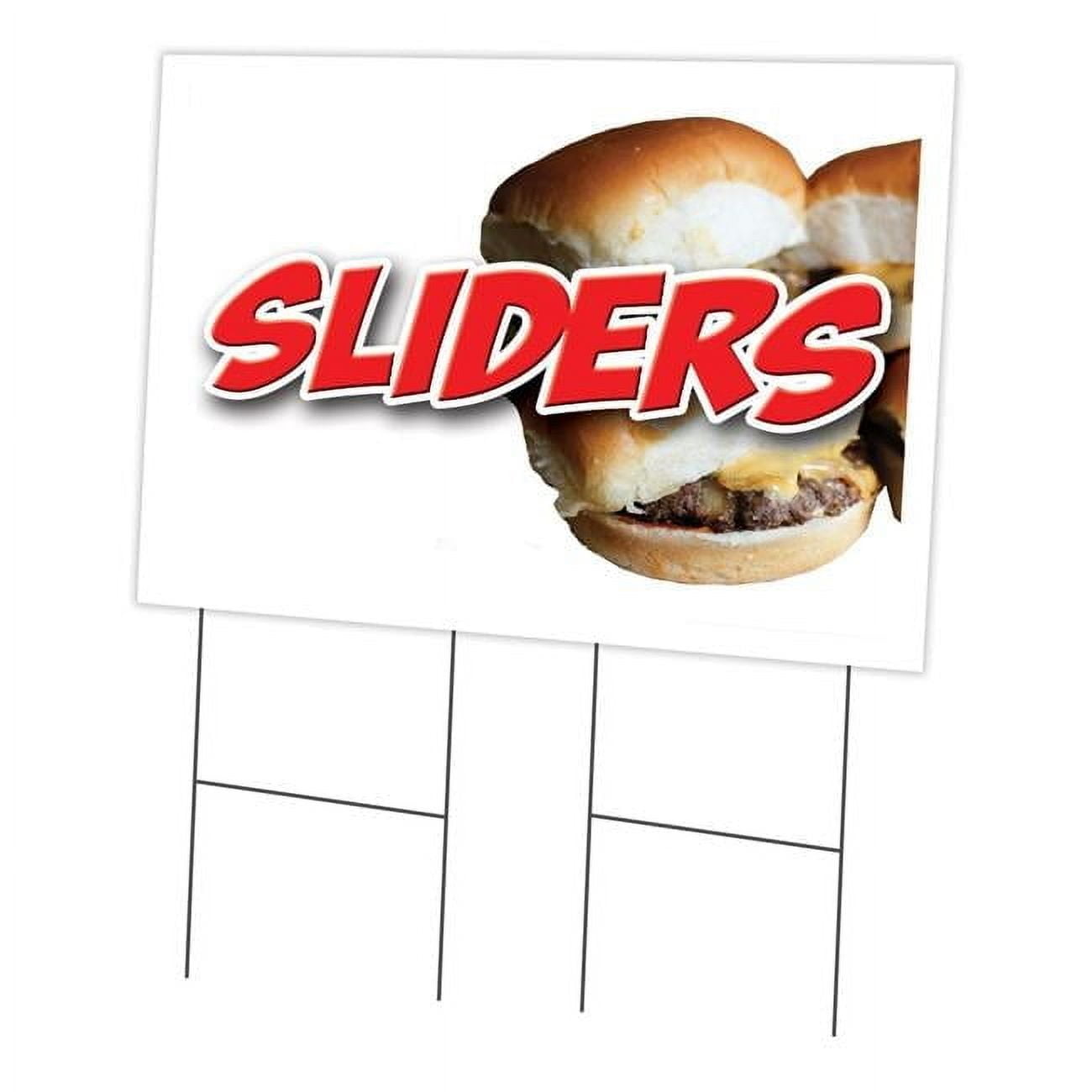 24 x 36 in. Sliders Mini Burger Yard Sign & Stake - Walmart.com