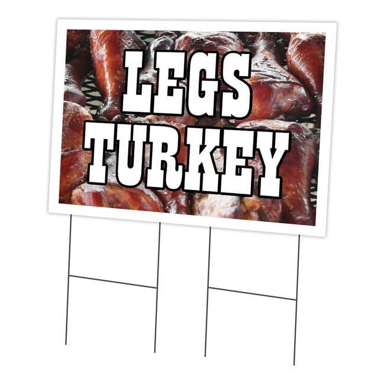 24 x 36 in. Turkey Legs Yard Sign & Stake - Walmart.com