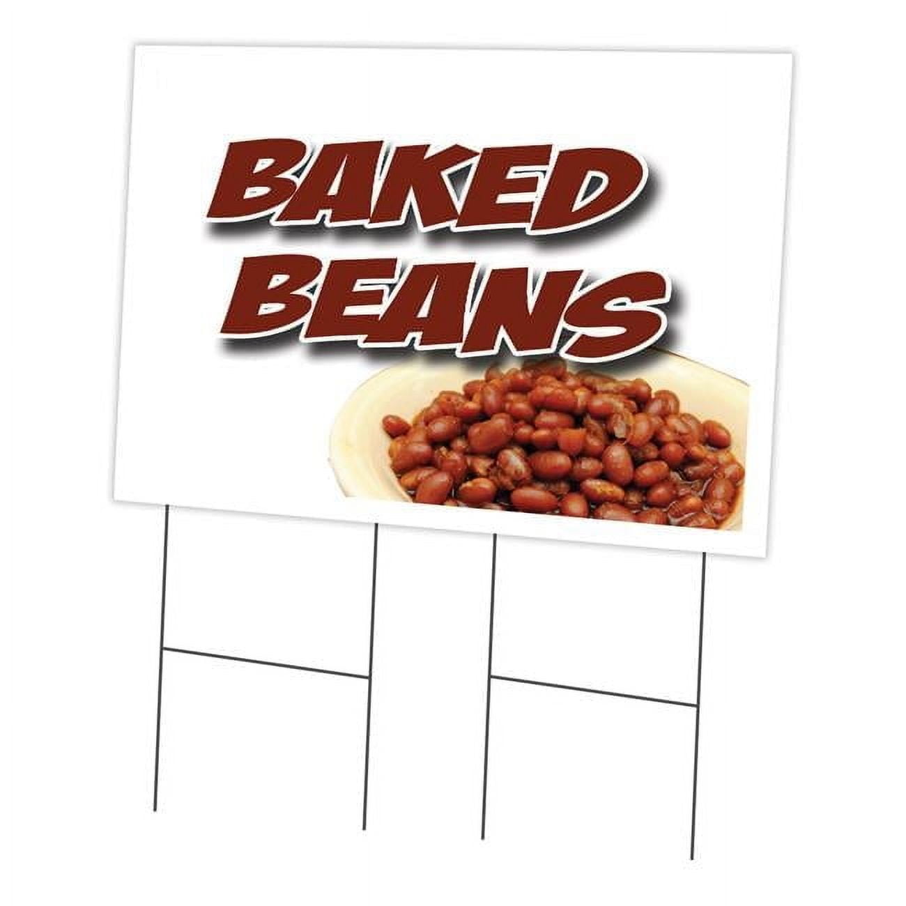 24 x 36 in. Yard Sign & Stake - Baked Beans - Walmart.com