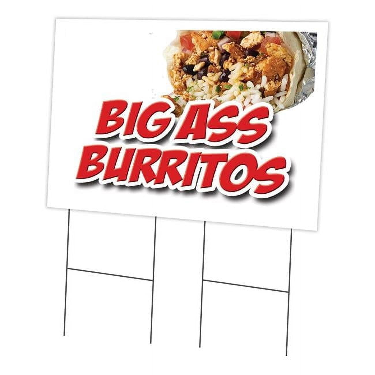 24 x 36 in. Big A Burritos Yard Sign & Stake - Walmart.com