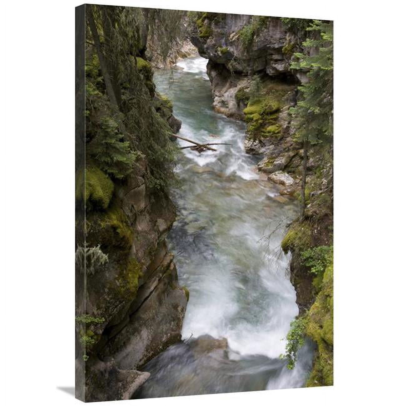 24 x 36 in. Yoho River Flowing Through Chasm, Yoho National Park ...