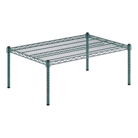 24" x 36" x 14" Green Epoxy Wire Storage Shelf, Dunnage Rack, 1 Tier ...