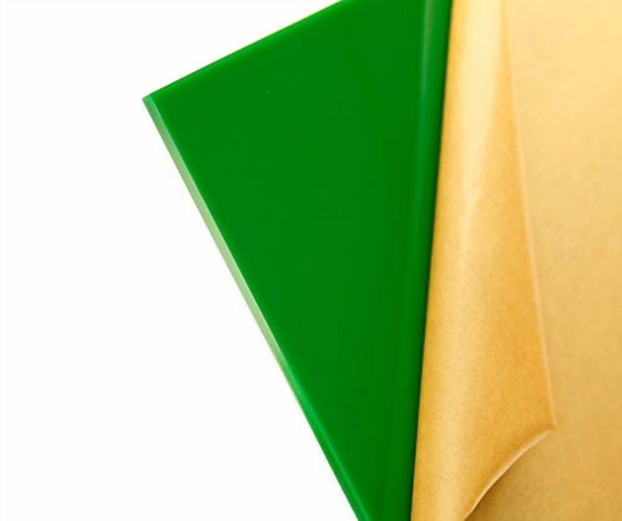 24" x 48" - 1/8" Green Cast Acrylic Plexiglass Sheet, translucent 2% ...