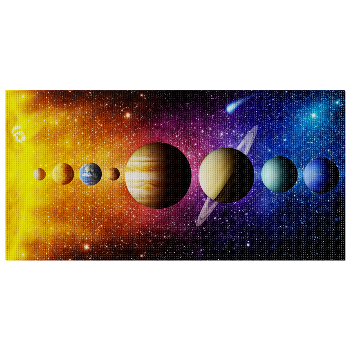 24" x 48" Starry Solar System Baseplate - Walmart.com
