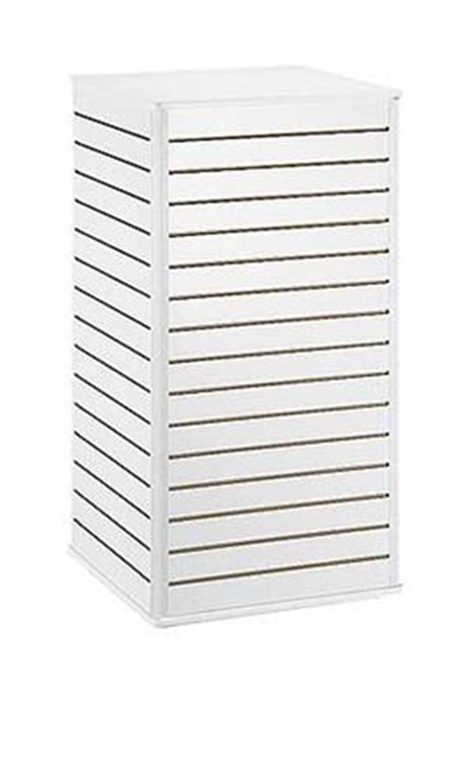 6 1/2 in. x 12 in. Injection Molded Styrene Clear Slanted Cap Shelf for ...