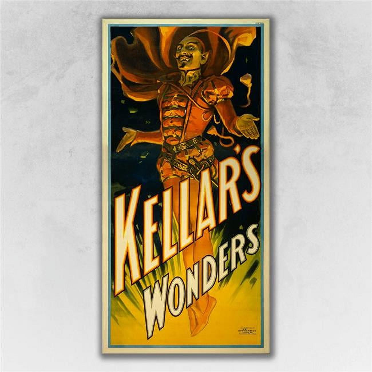 24 x 48 in. Kellers Wonders Vintage Magic Poster Wall Art, Multi Color ...