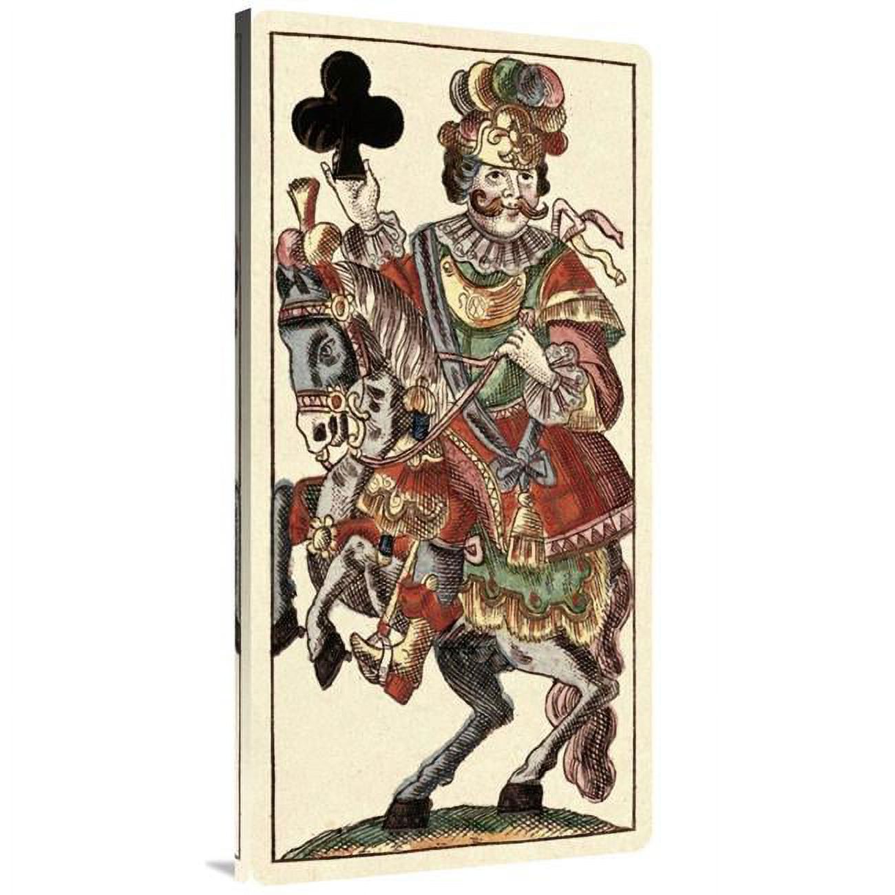 24 x 48 in. Knight of Clubs - Bauern Hochzeit Deck Art Print - Andreas Benedictus Gobl - Walmart.com
