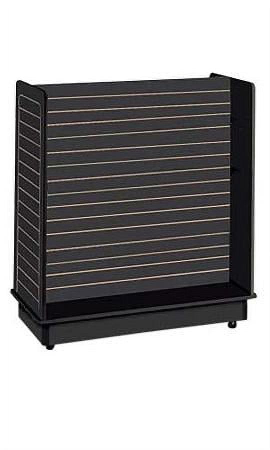 24 x 48 x 48 inch Black Slatwall Gondola with Wheels - Moveable ...
