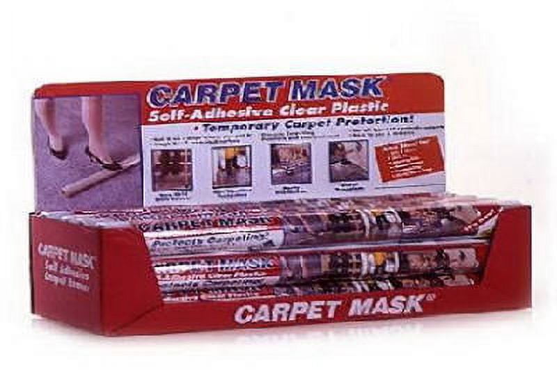 24" x 50' 100 SQFT Roll Carpet Mask Original Clear Self-Adhering, Each ...