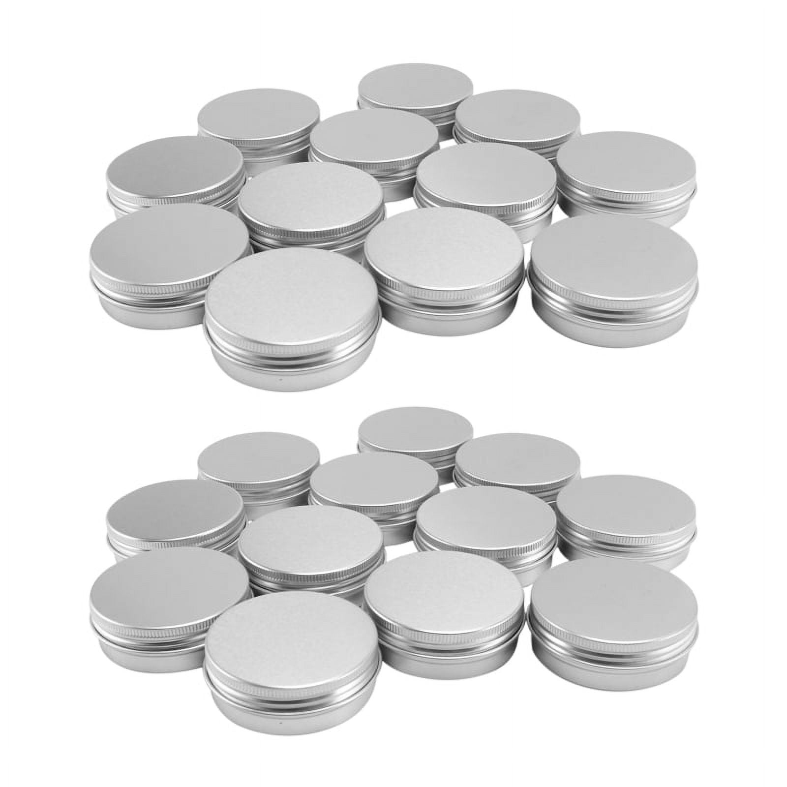24 x 50Ml Aluminium Make Up Pots 50Ml Capacity Empty Small Cosmetic ...