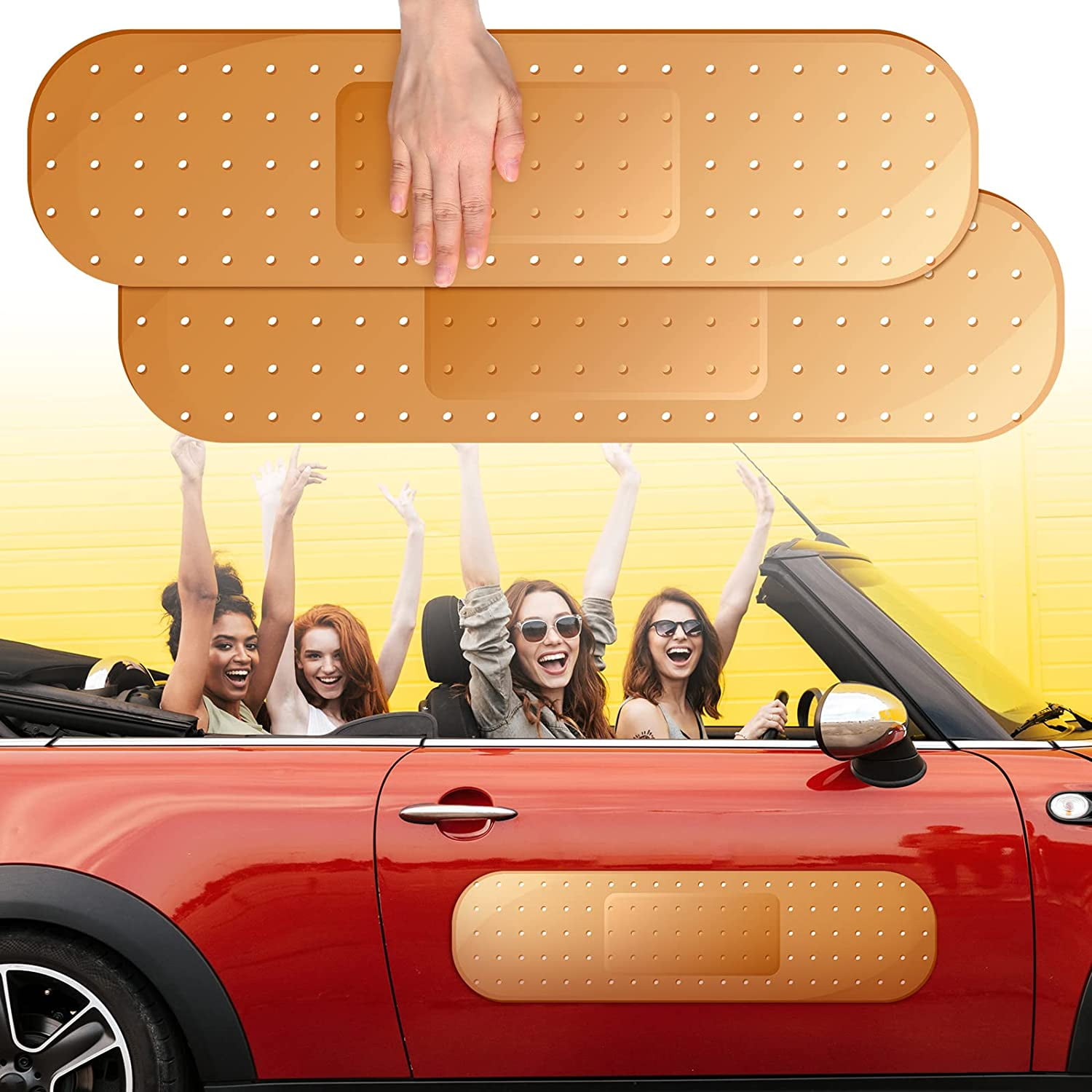 24 x 6.6 Inches Giant Car BumperSticker Large Bandage Decal for Car ...