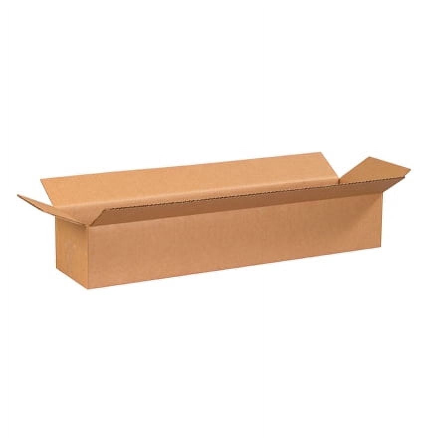 24 x 6 x 4", 25/Case SSBM-Long Corrugated Kraft Boxes ECT-32 - Walmart.com