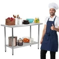 24 x 60 Inches Kitchen Work Table Stainless Steel Table, Food Prep ...