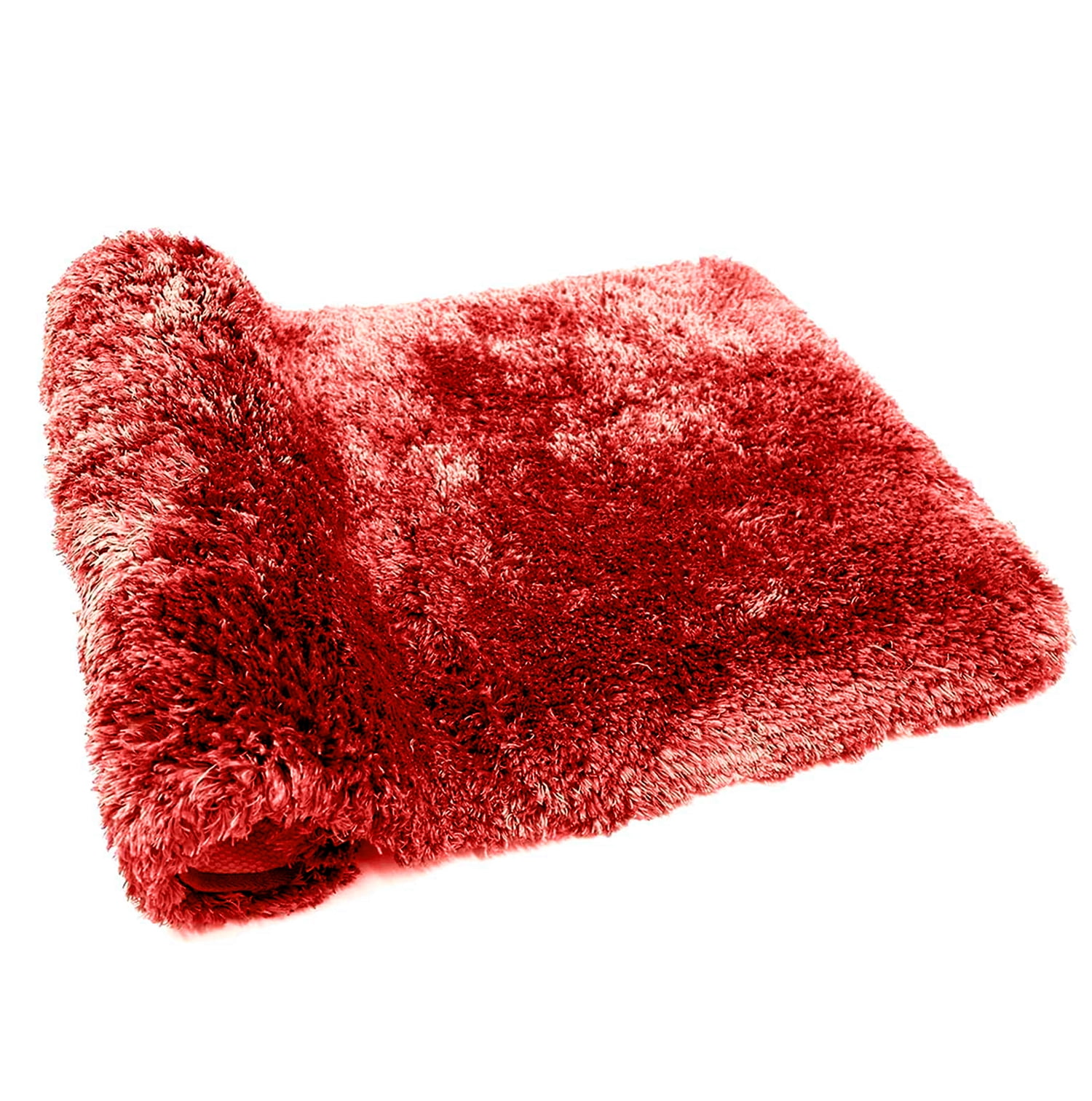 24" x 60" Large Claret Bathroom Rug, Non Slip Bath Mat, Microfiber ...