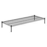 24" x 60" x 8" Black Epoxy Wire Storage Shelf, Dunnage Rack, 1 Tier ...