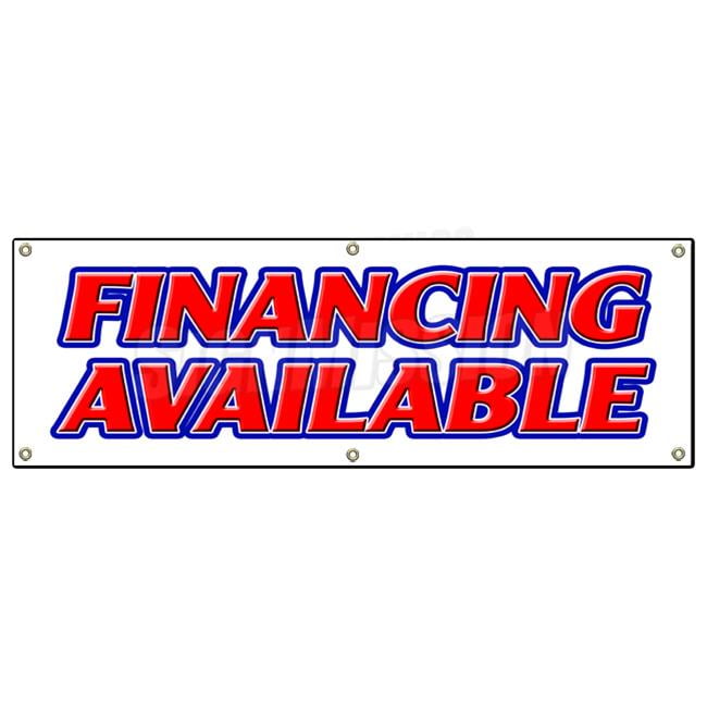 24 x 72 in. Financing Available Banner Sign - Walmart.com